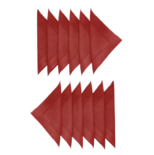 Hemstitched Table Linens (Red Color) – Blanks for Crafters