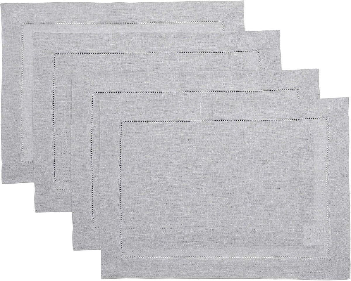 Hemstitched Table Linens (Soft Grey Color) – Blanks for Crafters