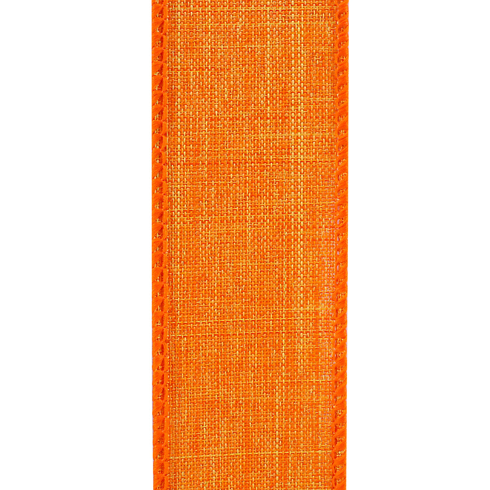 1 ½ inch x 10 yards --- Every Day Linen Value Wired Edge Ribbon --- Ta ...