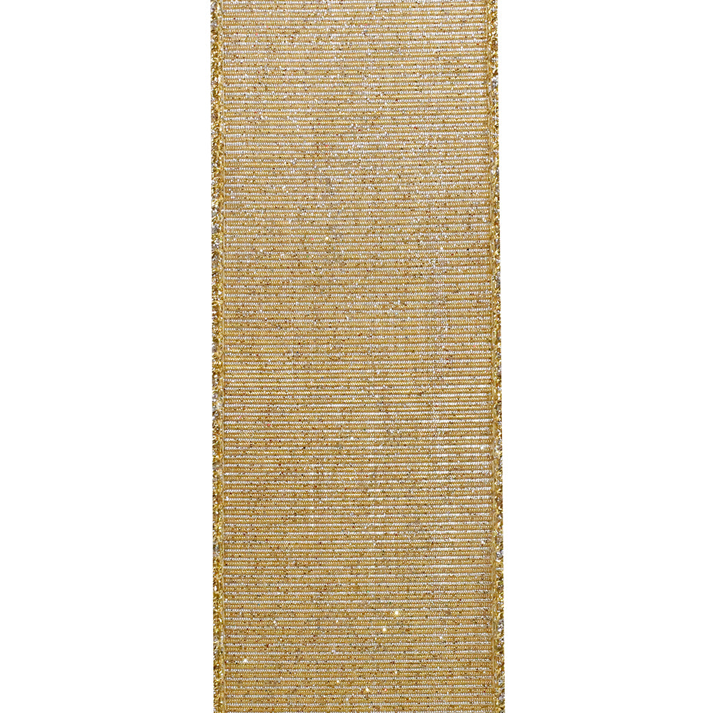 Glitter / Metallic --- 2 ½ inch x 25 yards ---- Gold-Silver Renee Wire ...