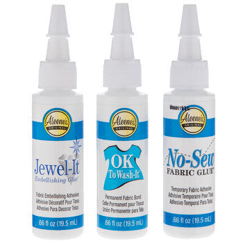 Tacky Fabric Adhesive (Pack of 3) --- (Ok to Wash-it / Jewel-It Fabric ...