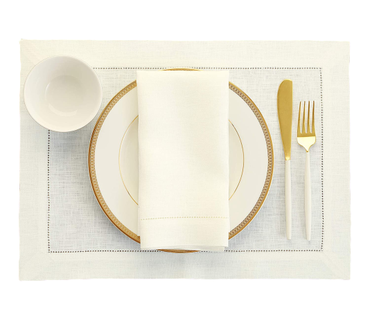 Hemstitched Table Linens (Cream Color) – Blanks for Crafters
