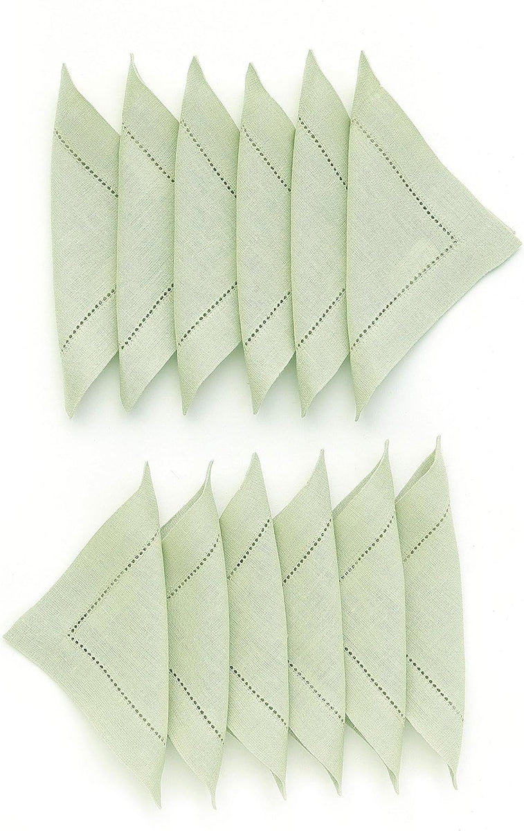 Hemstitched Table Linens (Sage Green Color) – Blanks for Crafters