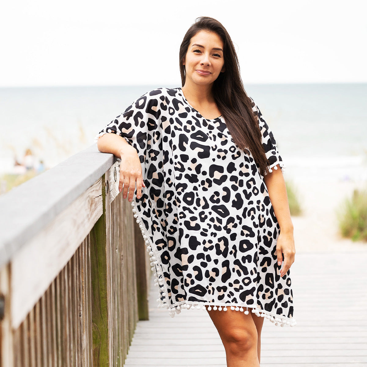 Women's Beach Pom-Pom Cover Up --- Catwalk Design – Blanks for Crafters
