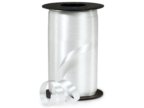 Curling Ribbon --- 3/8 in x 250 yards --- White Color – Blanks for Crafters