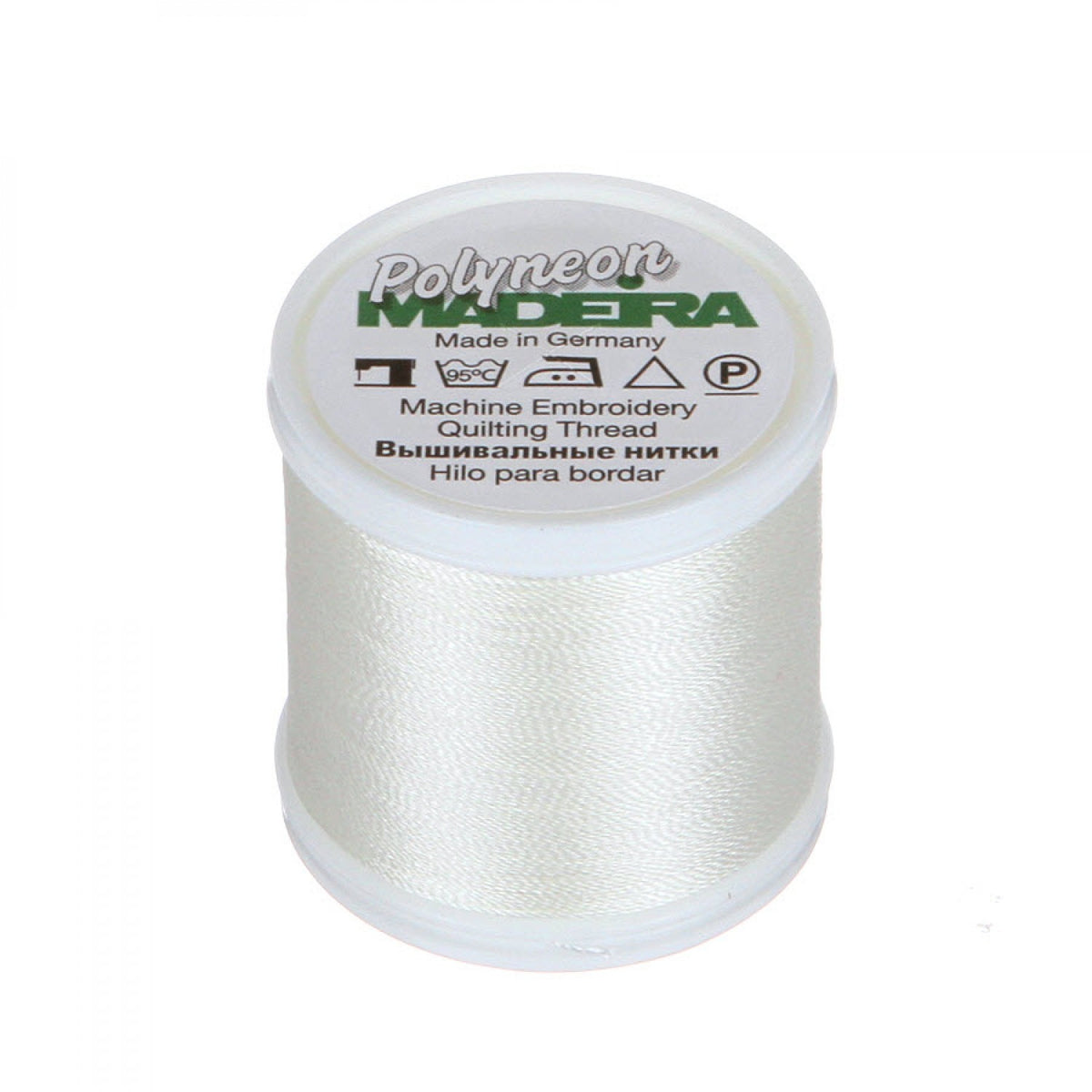 Cream White Color, Polyneon Machine Embroidery Thread, (#40 / #60 Weig ...