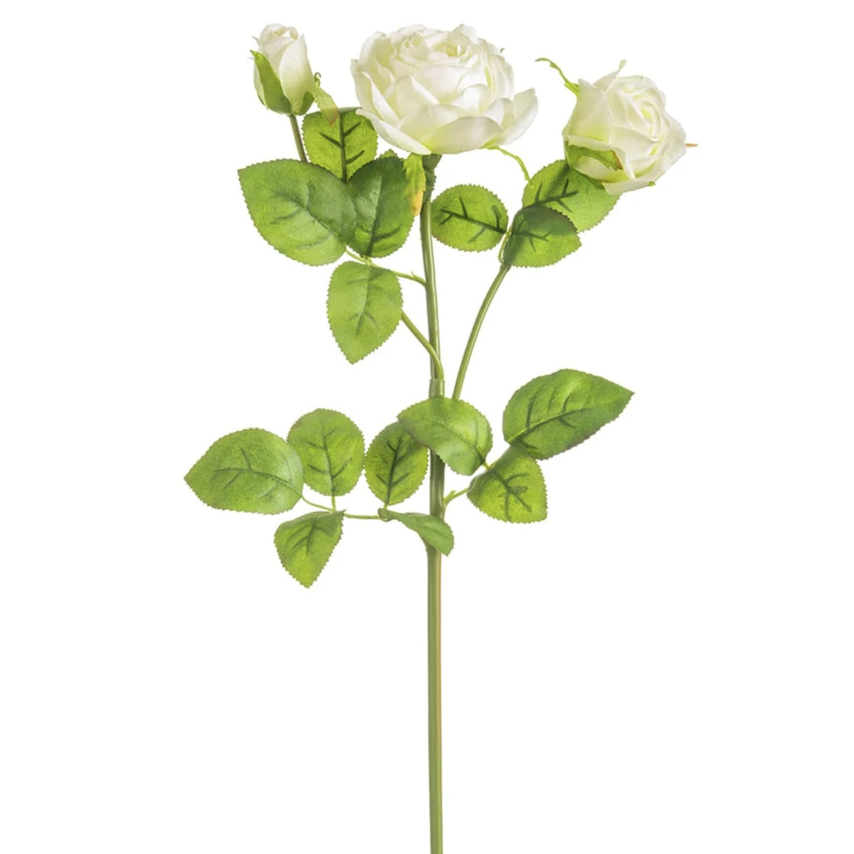 19 in --- Cream Color --- Rose Flower Stem With Bud -- Artificial Flow ...
