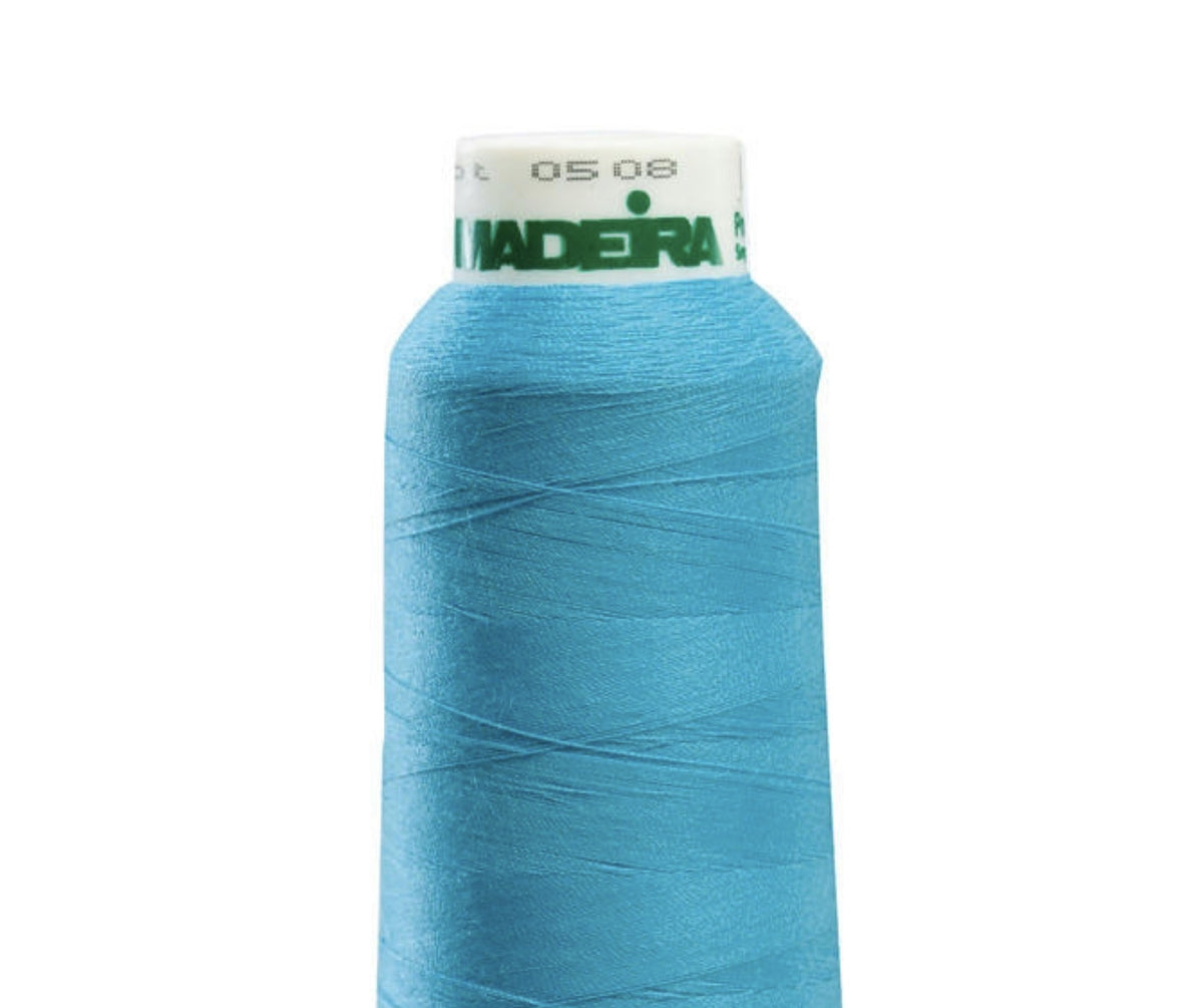 Bright Turquoise Color, Aerolock Premium Serger Thread, Ref. 9892 by M ...