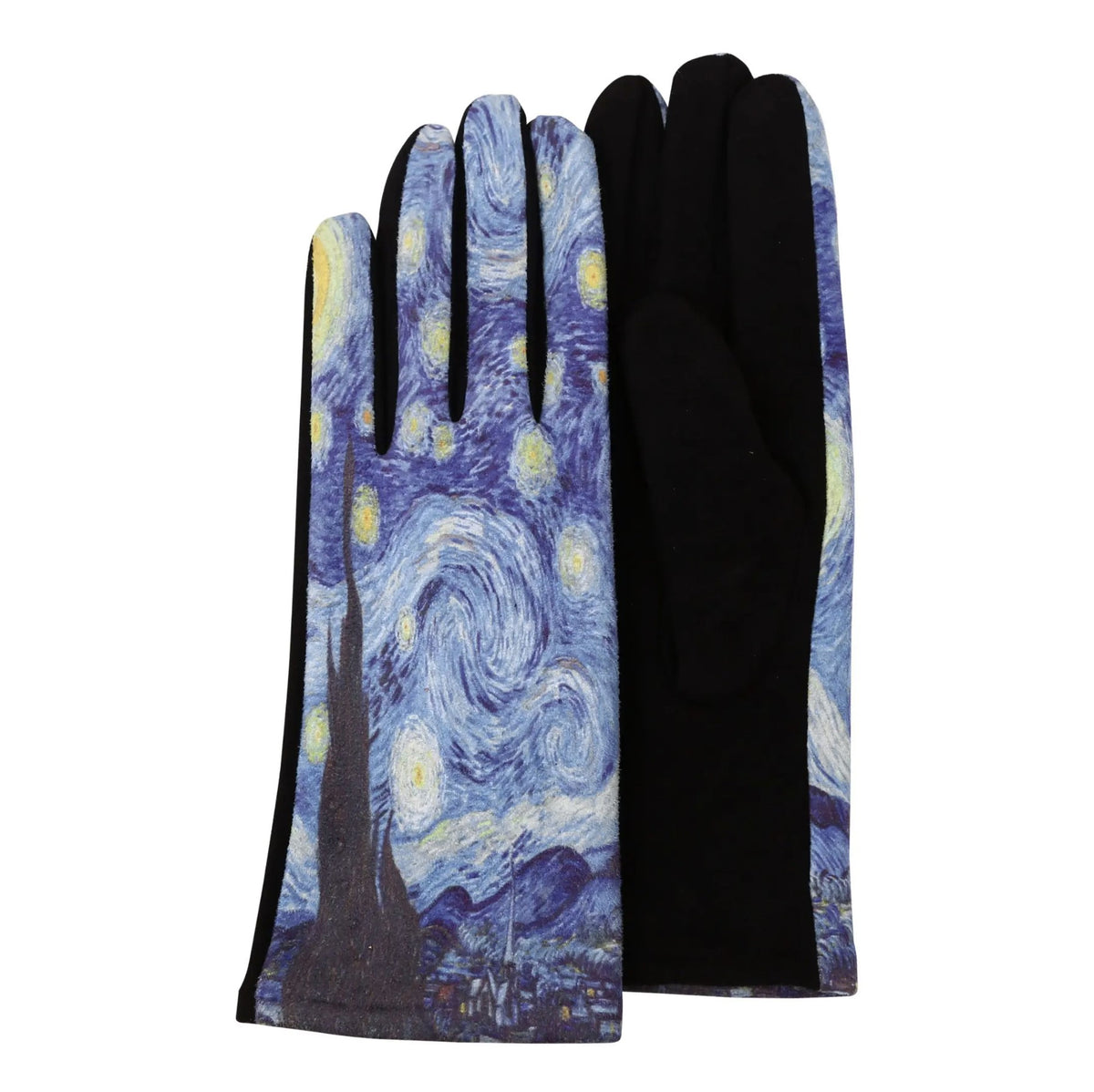 Fine Art Women's Fashion Gloves, "Starry Night" by Vincent Van Gogh ...