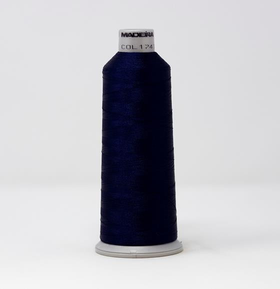 Oxford Blue Color, Polyneon Machine Embroidery Thread, (#40 Weight, Re ...