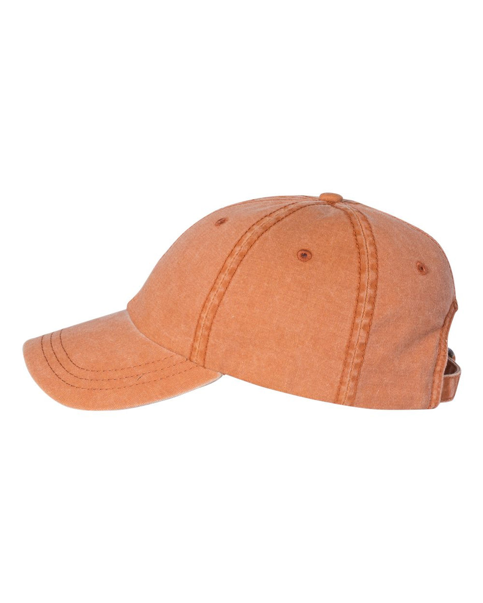 Adult Pigment-Dyed Cap, Orange – Blanks for Crafters